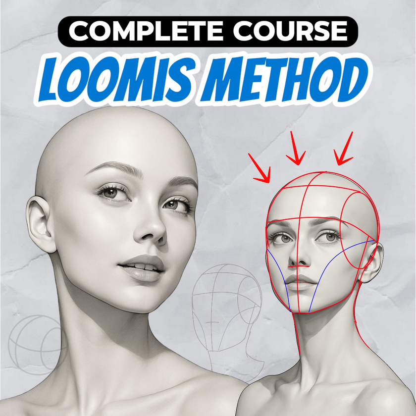 One Pencil Drawing Academy – Loomis Method & Realistic Drawing Courses